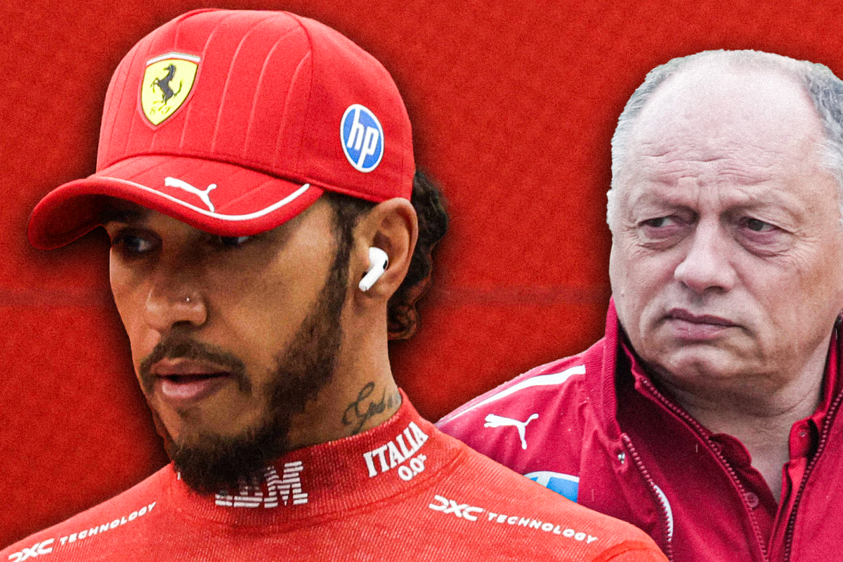 Fans react to Ferrari strategy nearly knocking Lewis Hamilton out in Q1 after hearing team radio ...